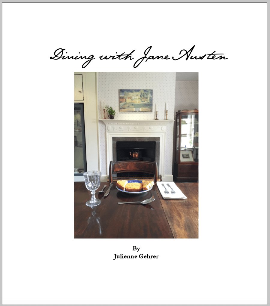 Julienne Gehrer on “Dining with Jane Austen” – Jane Austen in Vermont